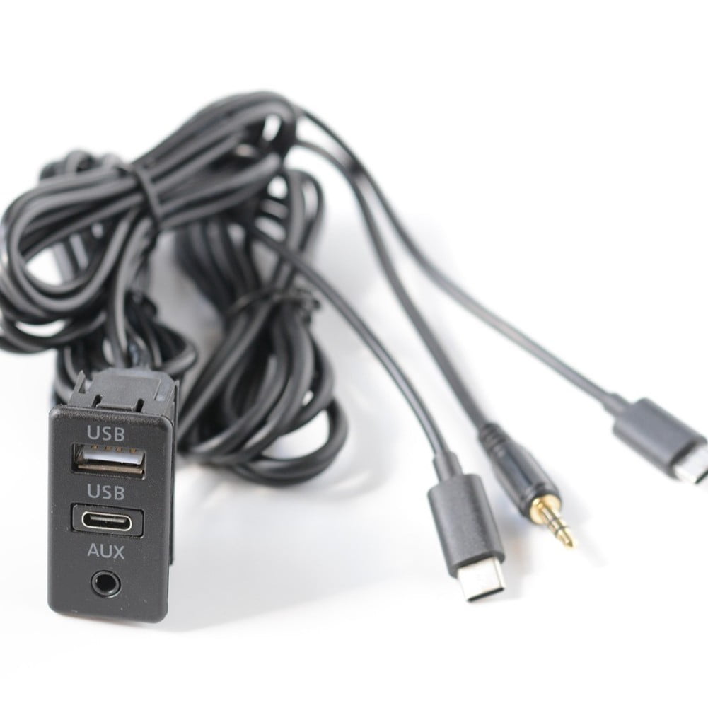 Easily Installable Car Dashboard USB C with Auxiliary Port Extension ...