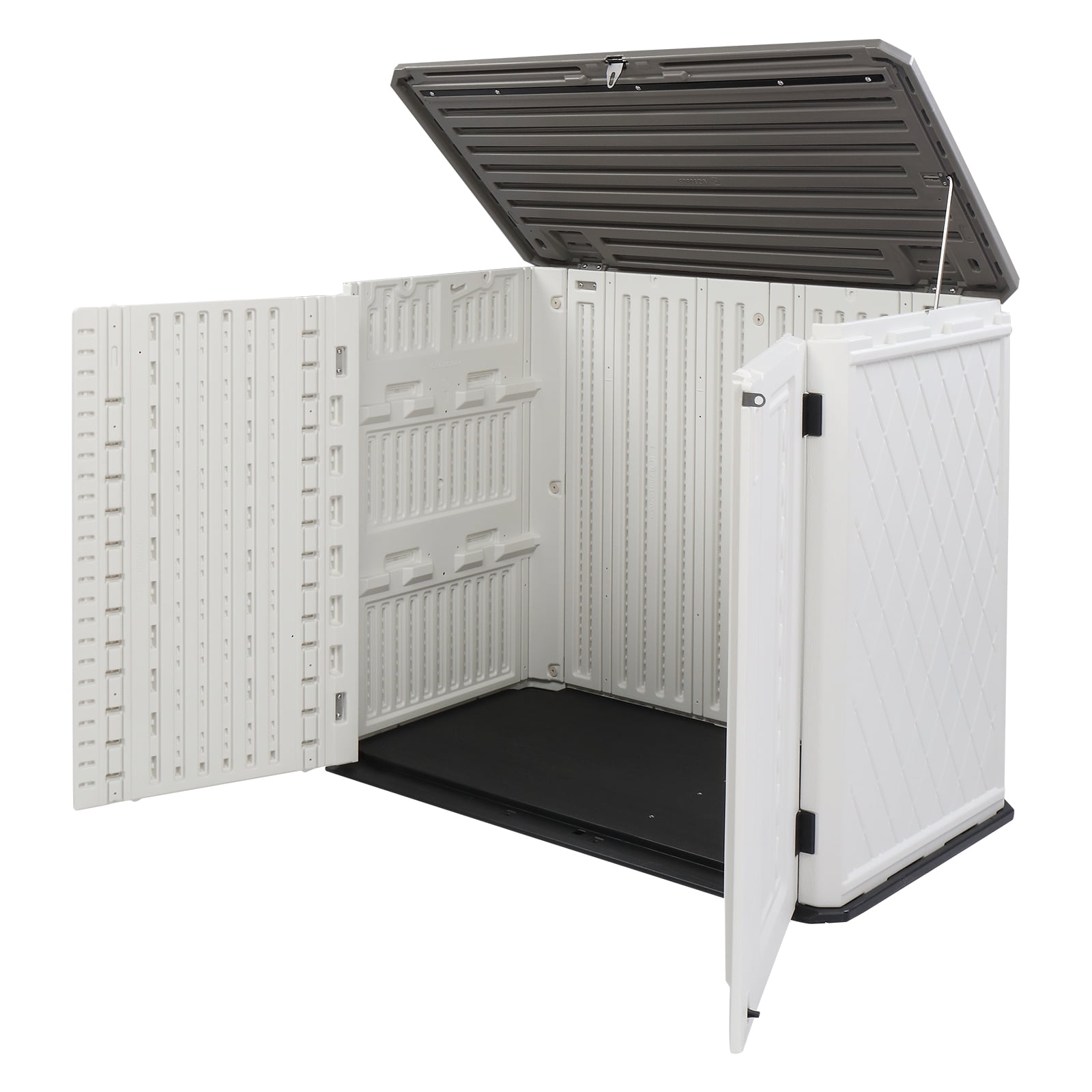 EasingRoom 250 Gallon Storage Deck Box Courtyard White - Walmart.com