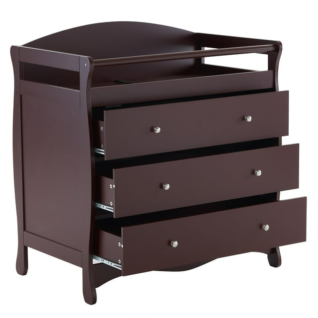EasingRoom 3 Drawers Kids Changing Table Dresser, Wood Nursery Dresser ...