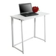 EasingRoom Folding Writing Computer Desk White for Small Space ...