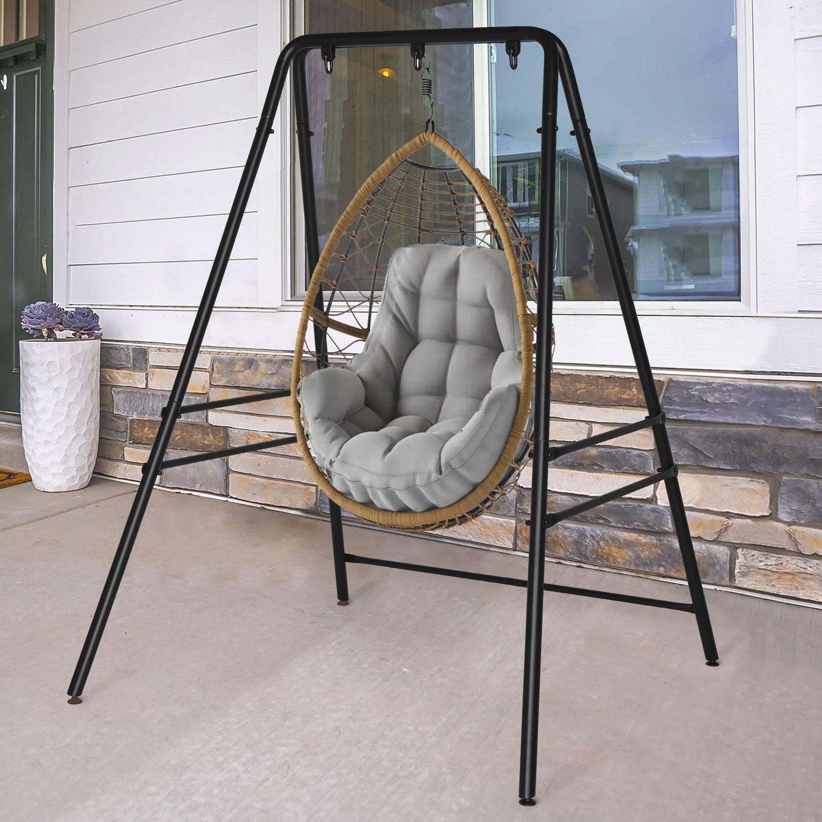EasingRoom Indoor Large Adult Metal Hammock Chair Stand, Heavy Duty ...
