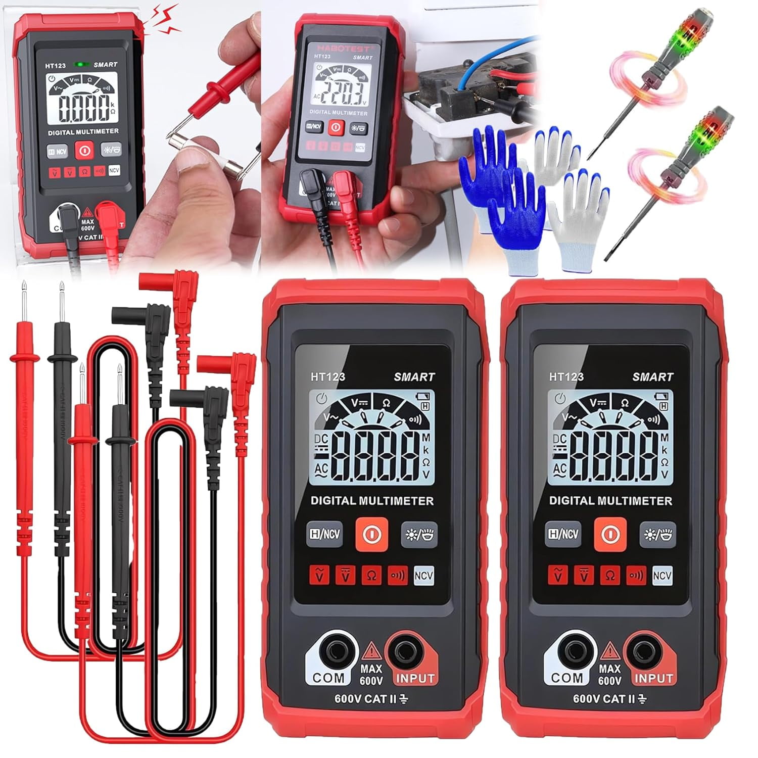Easiotward Smart Digital Multimeter, 2025 Automatic Digital Multimeter ...