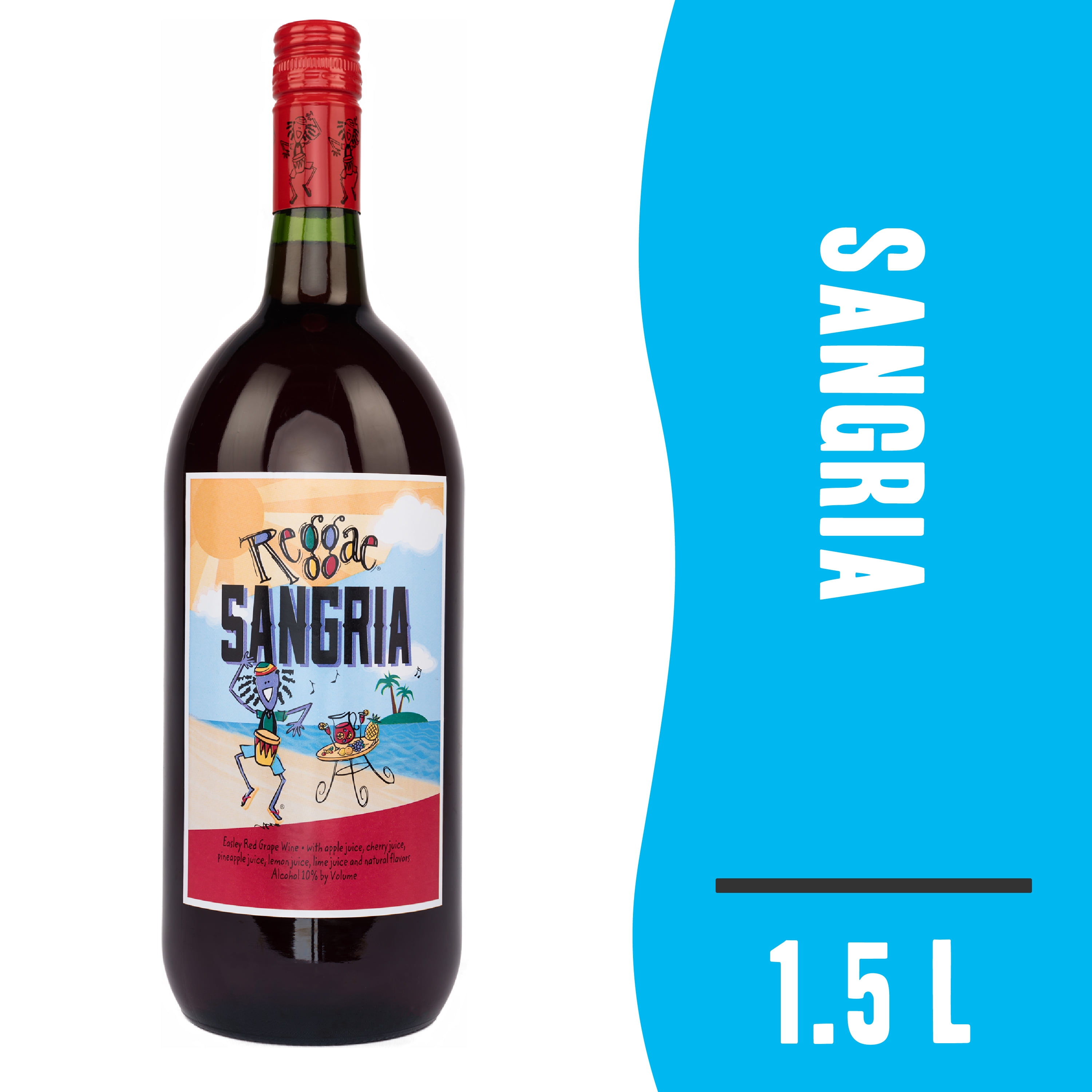Easley Reggae Sangria Red Wine, 1.5L Bottle - Walmart.com