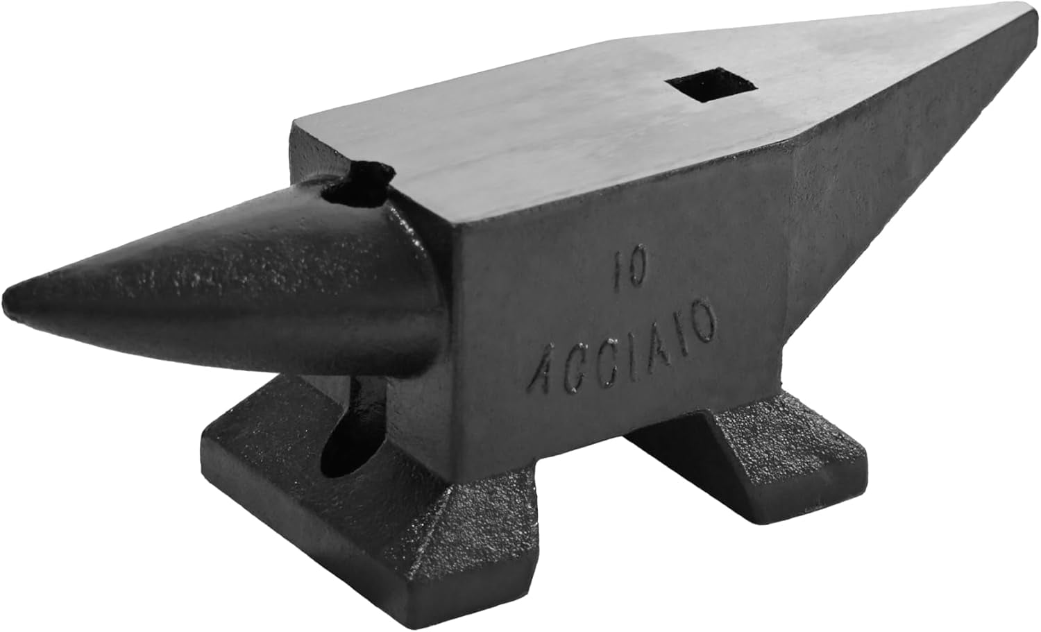 Easmvetaln 22Lbs(10kg) Cast Steel Anvil, Single Horn Blacksmith Anvil ...