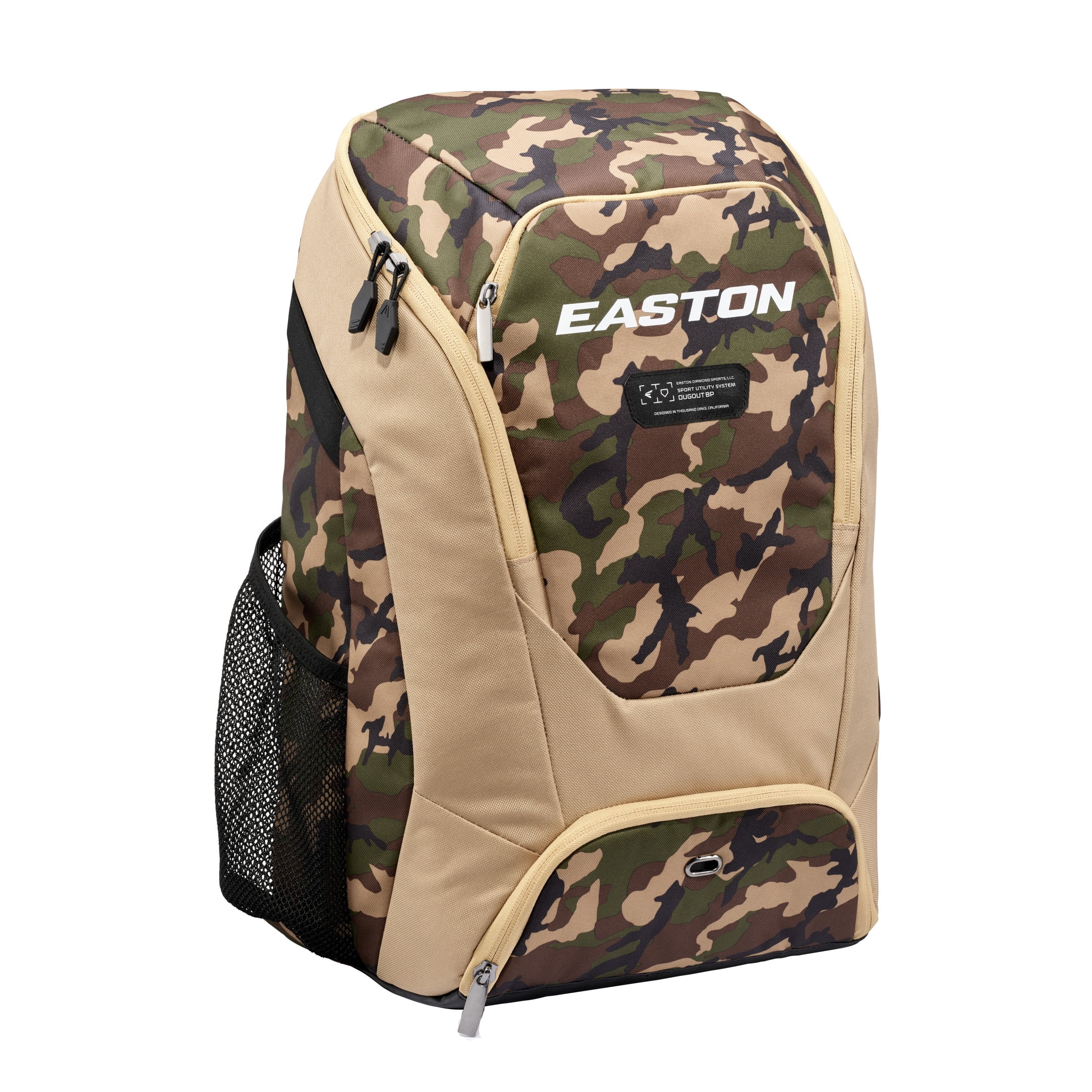 Easton Dugout Backpack Equipment Bag | Baseball & Softball | Tan Army ...