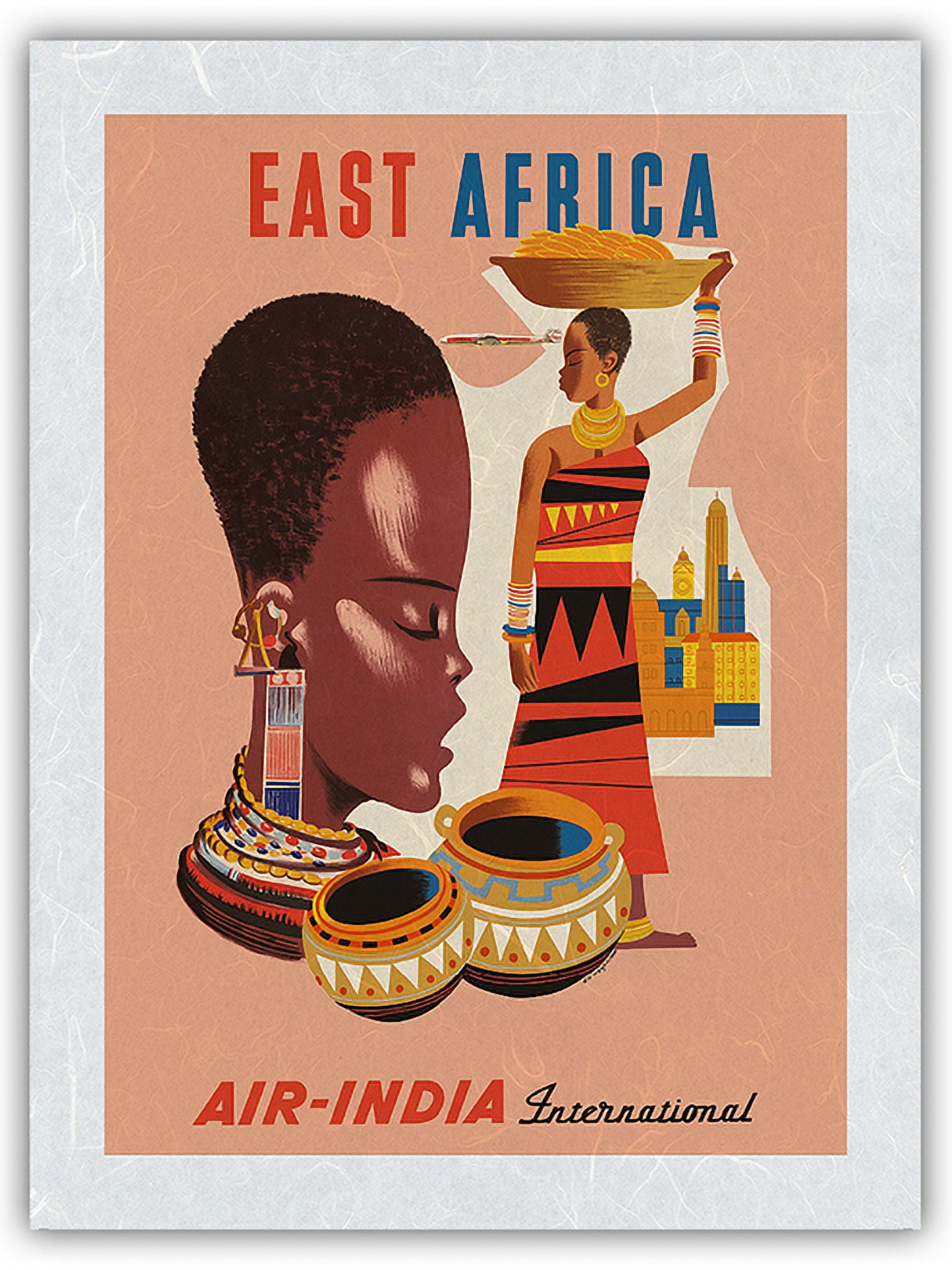 East Africa - Air India International - African Tribal Women - Vintage ...