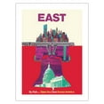 East By Train - Liberty Bell Philadelphia Washington New York - Vintage ...