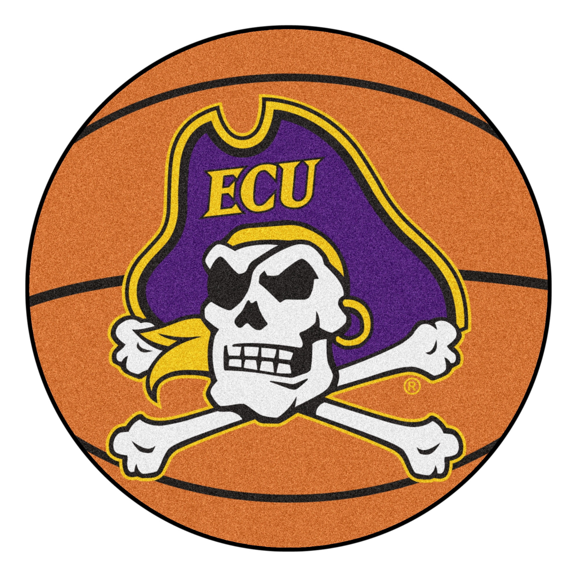 East Carolina Basketball Mat 27" diameter - Walmart.com