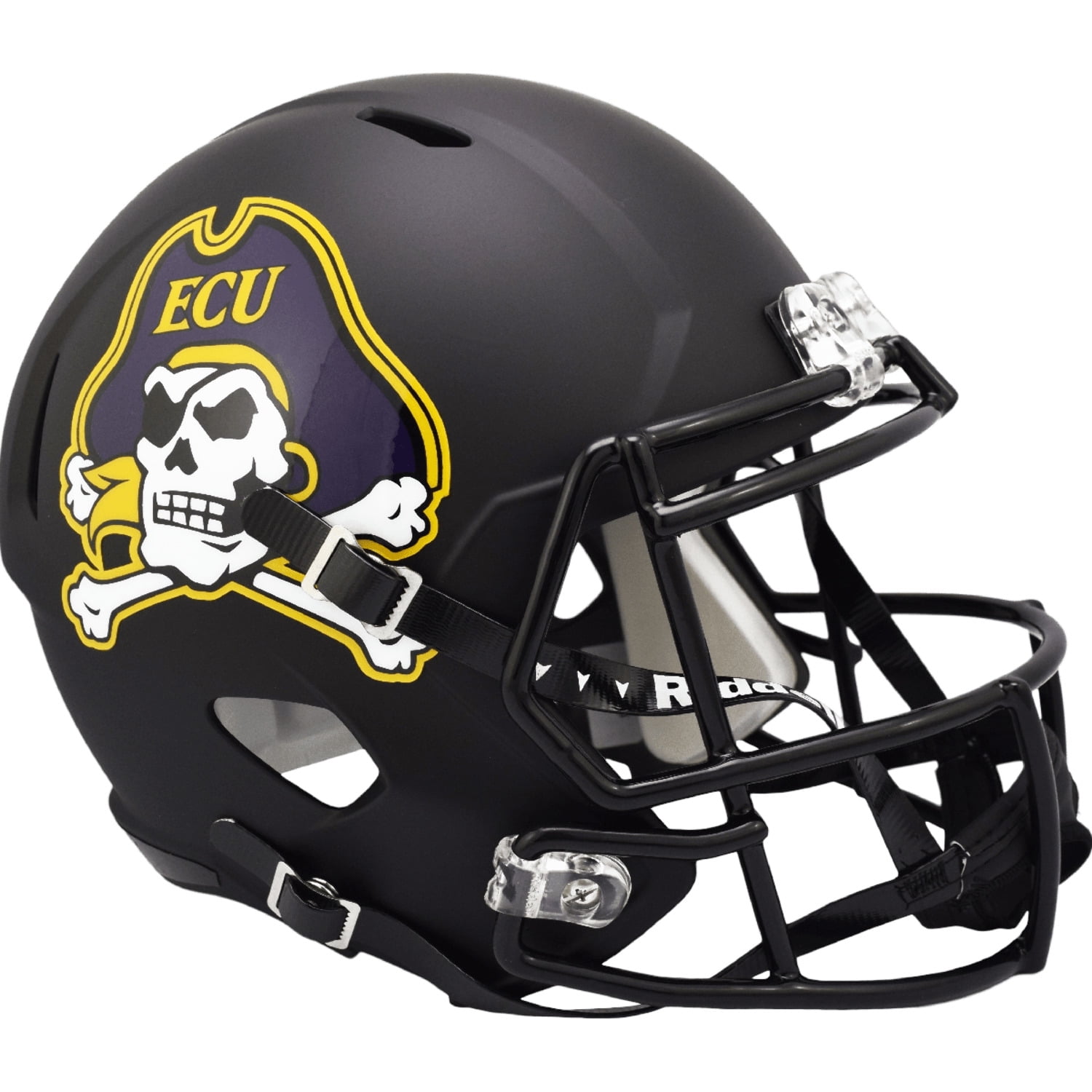 East Carolina Pirates ECU Matte Black Riddell NCAA Deluxe Replica Speed ...