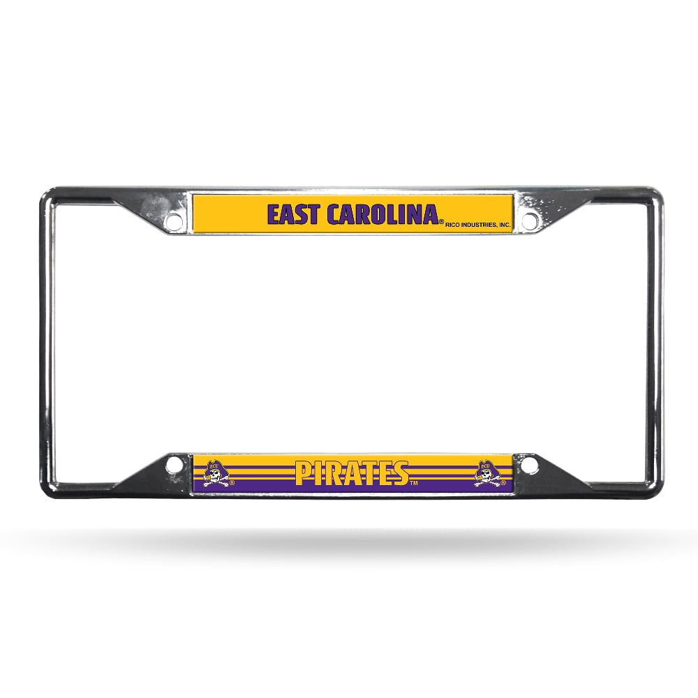 East Carolina Pirates EZ View License Plate Frame - Designed for Upper ...