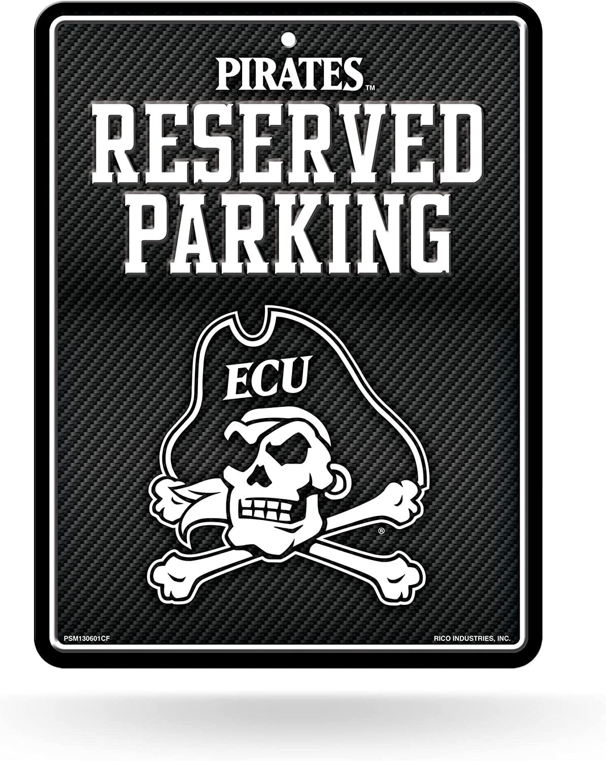 East Carolina University Pirates ECU Metal Parking Sign, Carbon Fiber ...