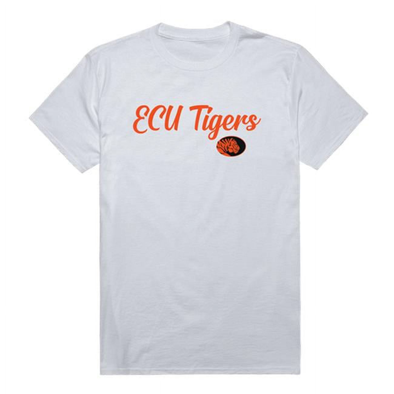 East Central University Tigers Script T-Shirt, White - Extra Large ...