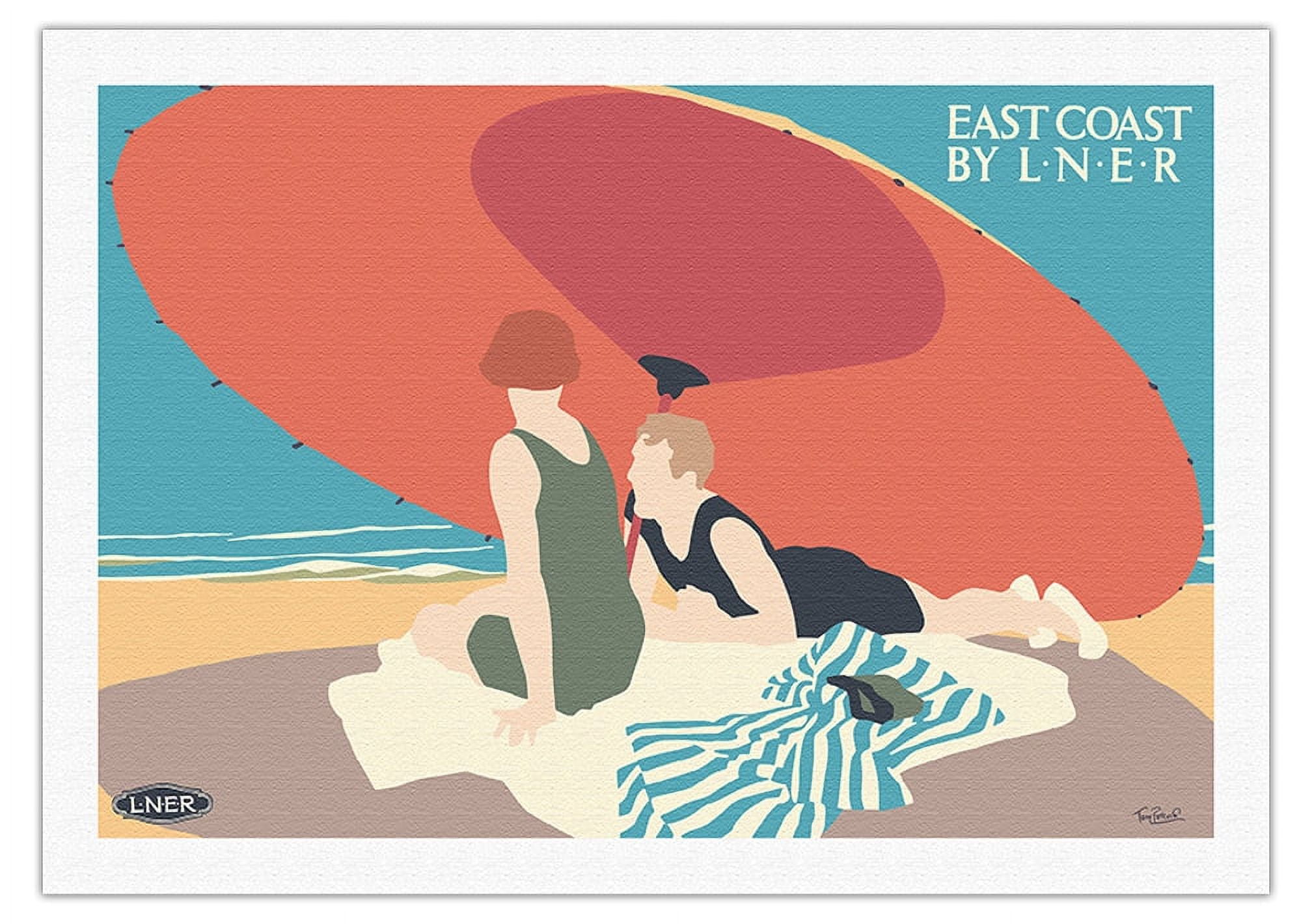 East Coast - Beach Umbrella - London & North Eastern Railway (LNER ...