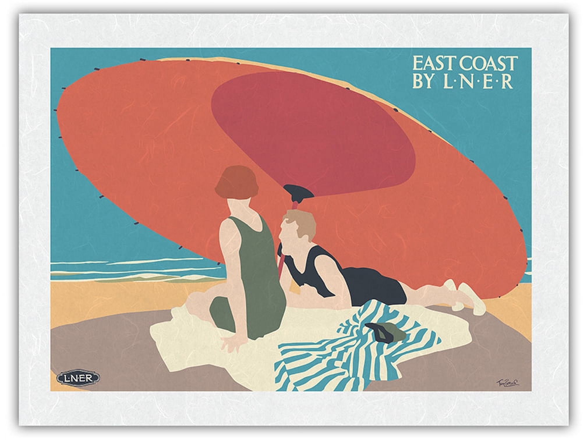 East Coast - Beach Umbrella - London & North Eastern Railway (LNER ...