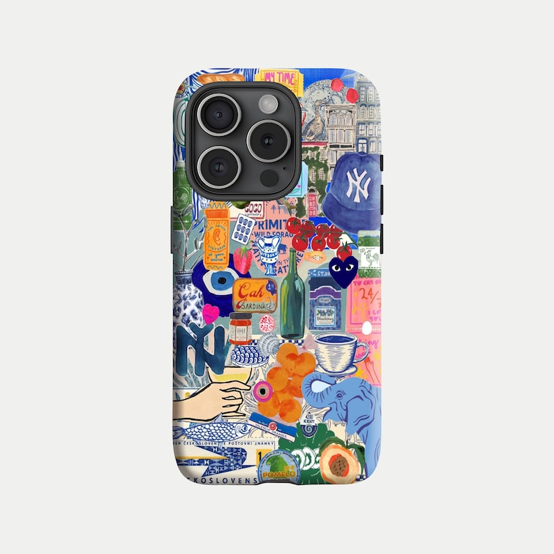 East Coast Collage Vintage Travel Vibe Retro Landmark Aesthetic Phone ...