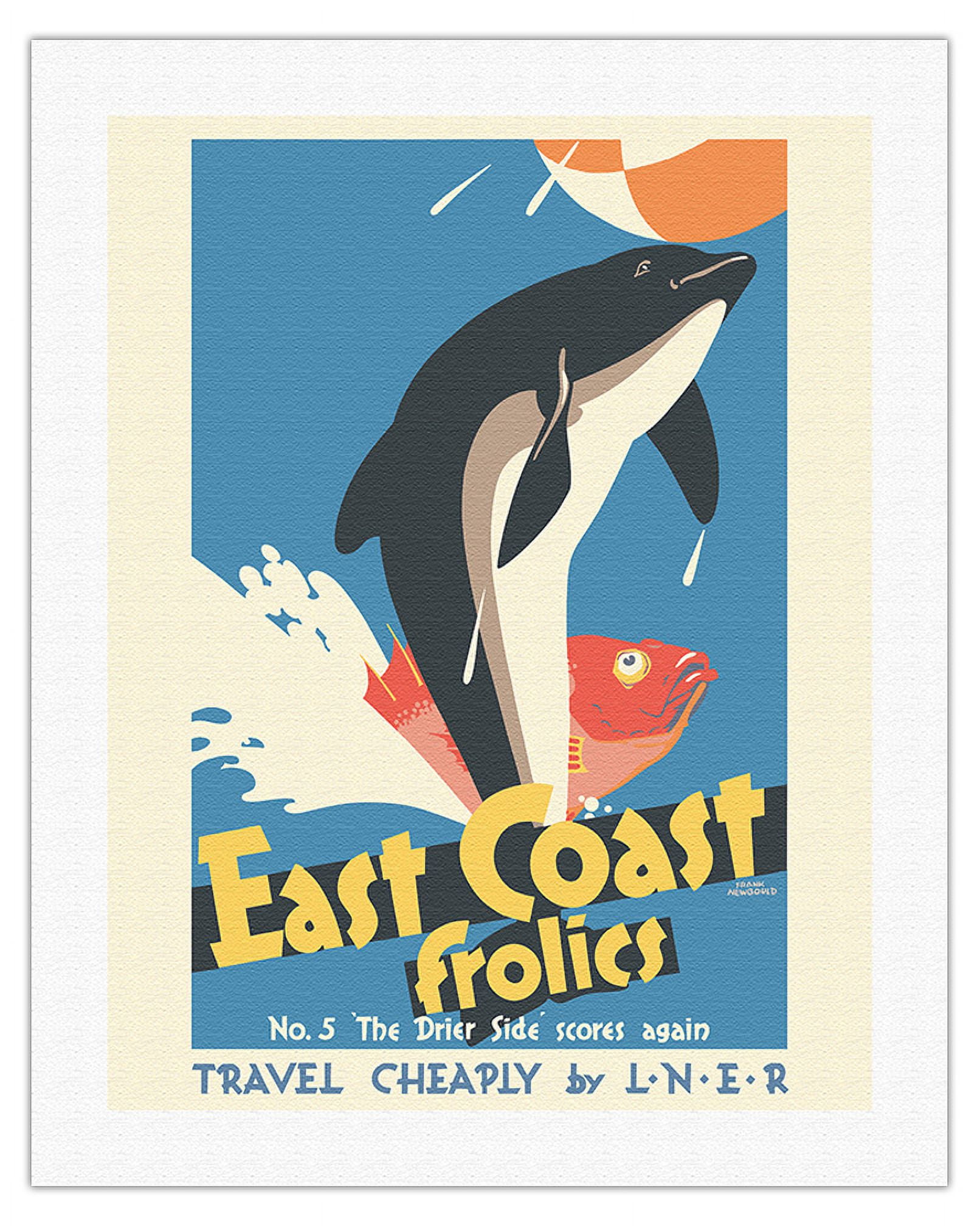 East Coast Frolics - Dolphin & Fish - London & North Eastern Railway ...