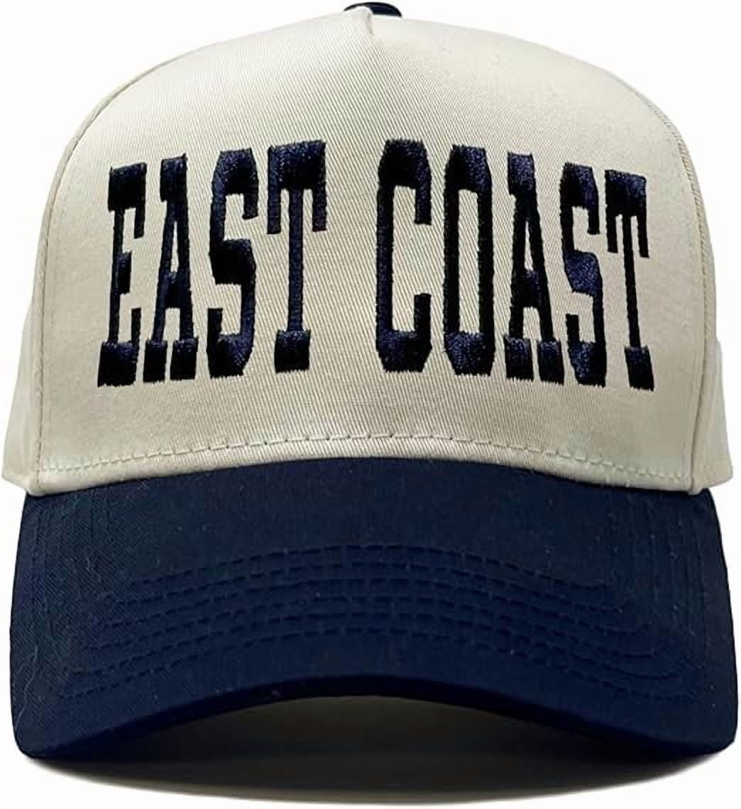 East Coast Hat, Vintage Embroidered Baseball Cap With Bold Lettering ...