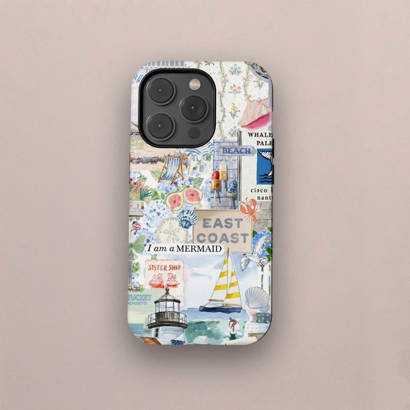 East Coast Summer Coastal Collage Cute Coquette Aesthetic Phone Case ...