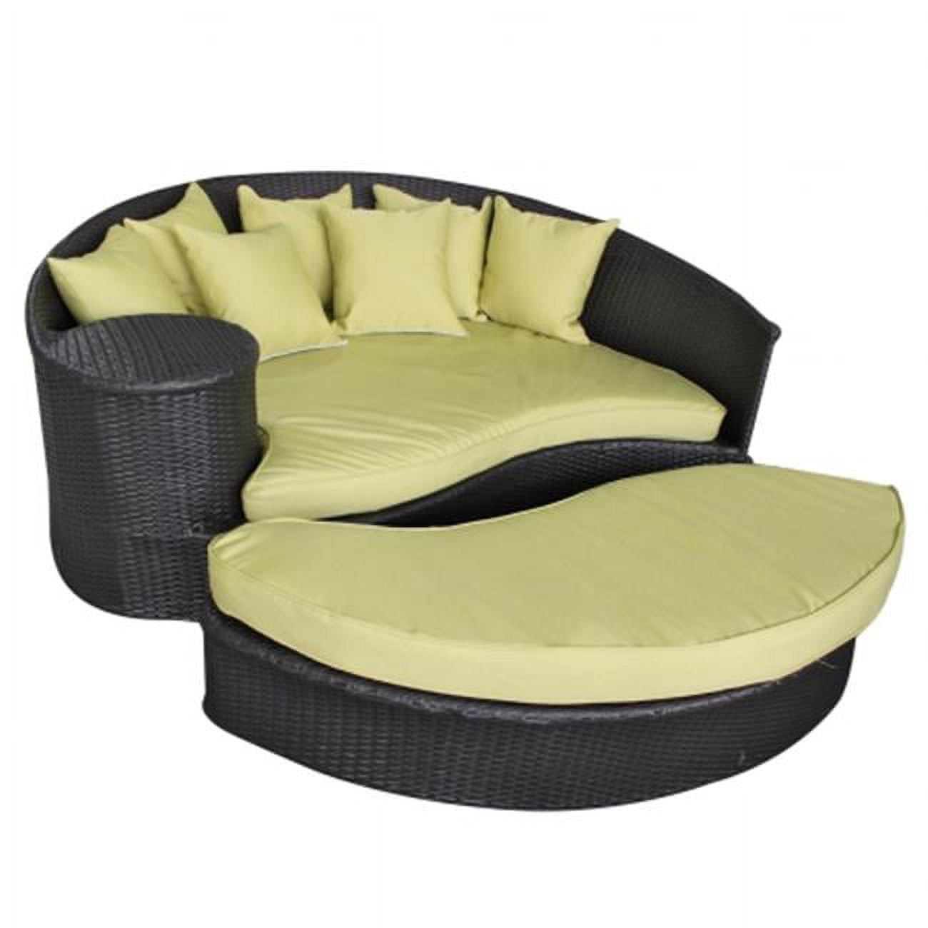 East End Imports EEI-645-EXP-PER Taiji Outdoor Rattan Daybed with ...