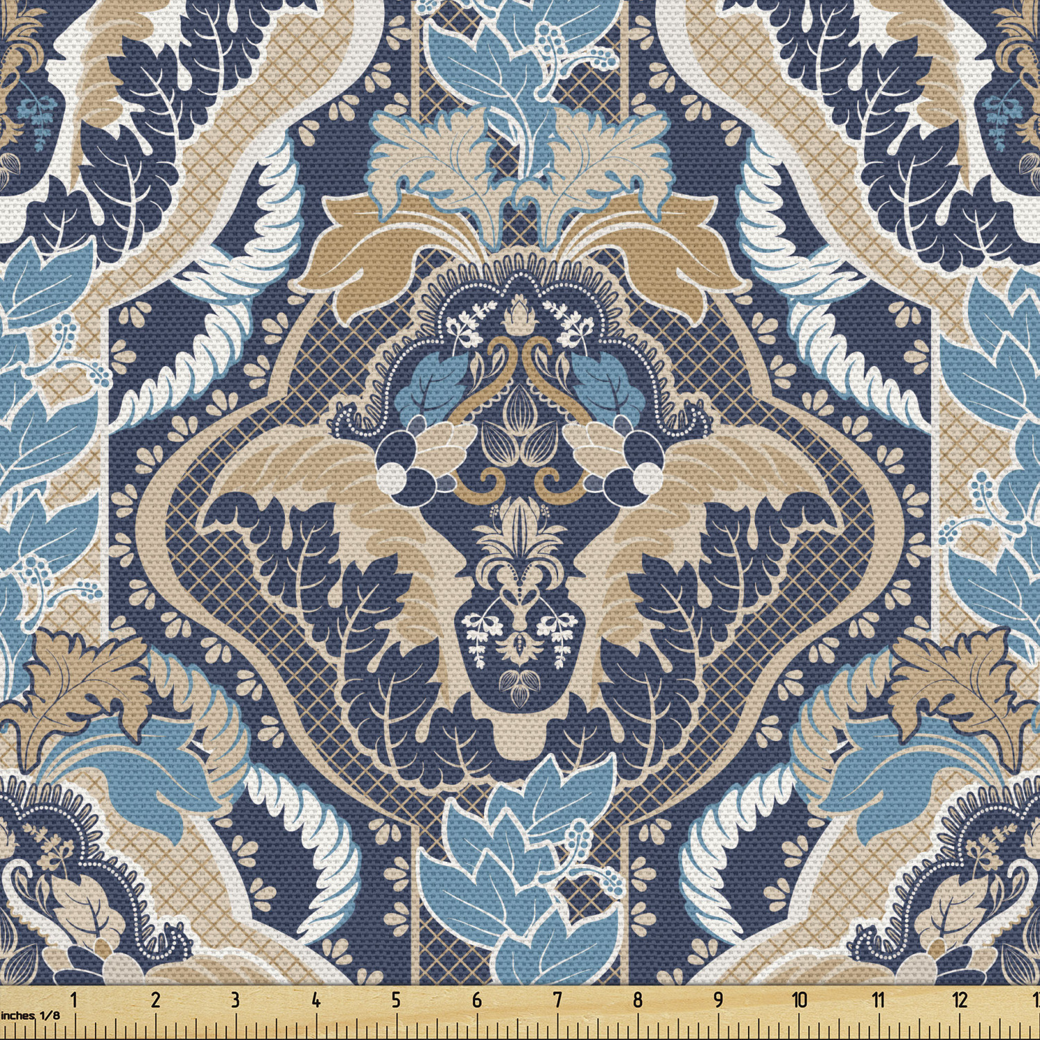 Ambesonne East Fabric by the Yard Upholstery, South Eastern Design, 1 ...