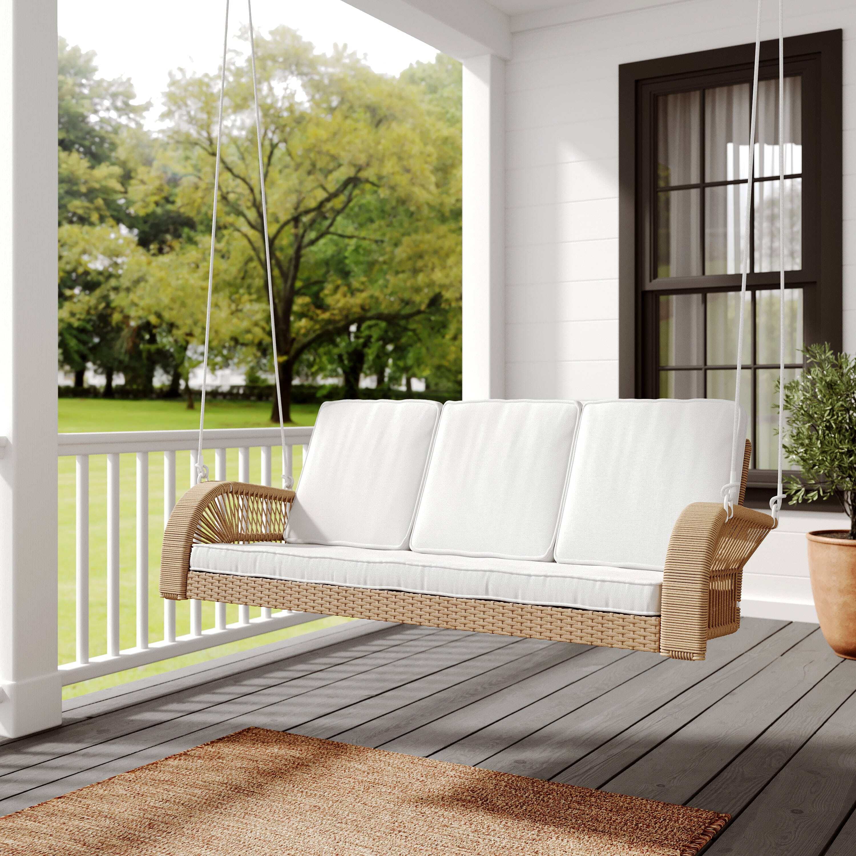East Green Lucca Daybed Swing with Cushions, 5-foot - Walmart.com