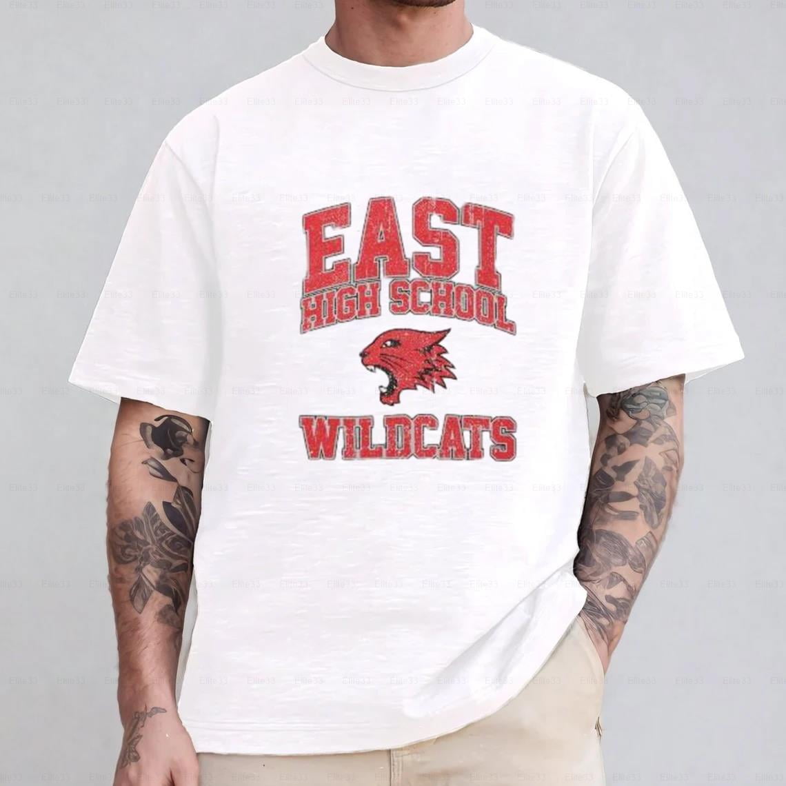 East High School Wildcats T-Shirt with Sports Theme, for men & women ...