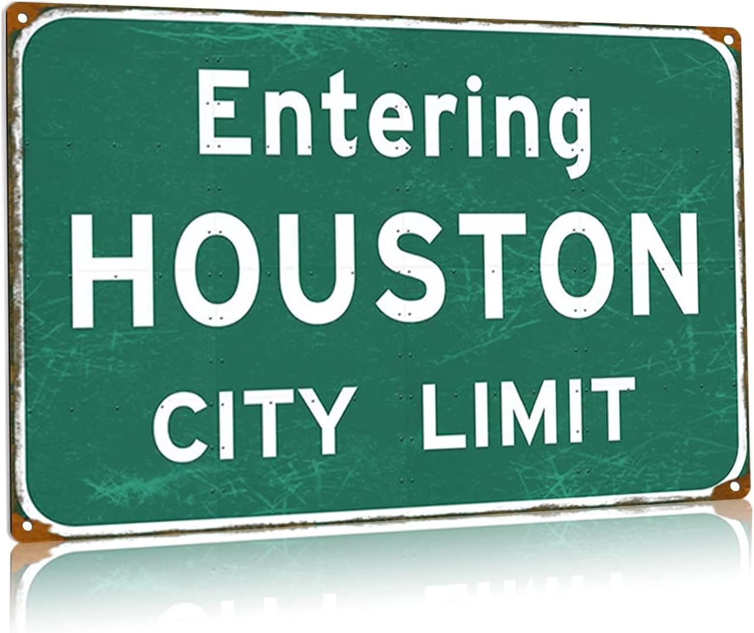 East Houston Metal Tin Sign Interstate 10 Direction Sign Airport ...