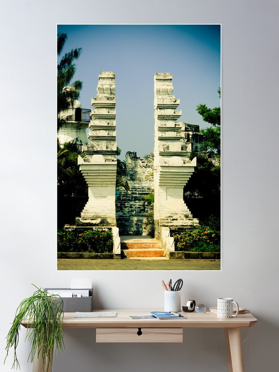 East Java Islamic Traditional Gate Indonesia Poster Wall Art, Modern ...