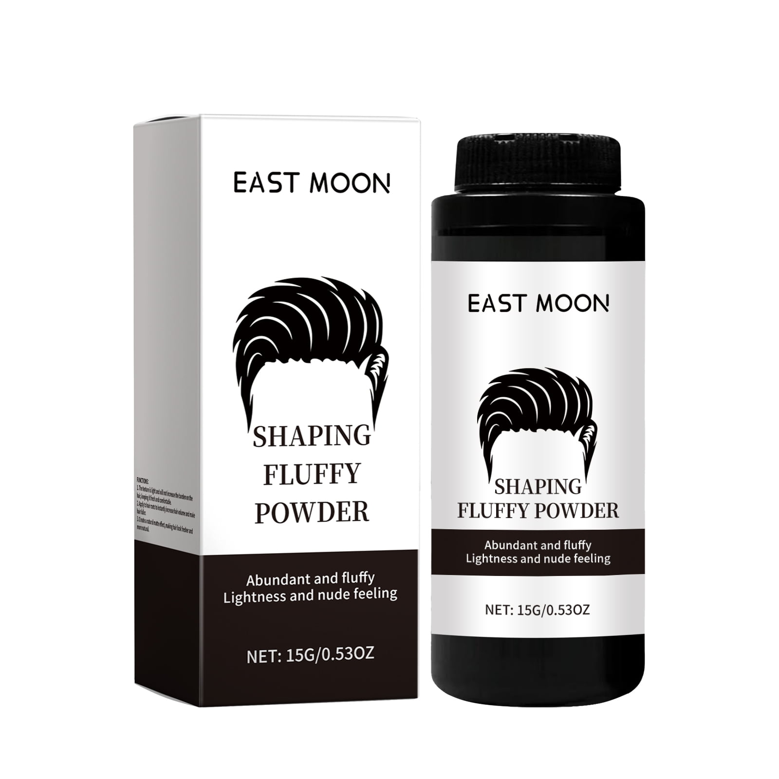 East Moon Hair Styling Powder, Lazy Hair Styling Fluffy High Cranial ...
