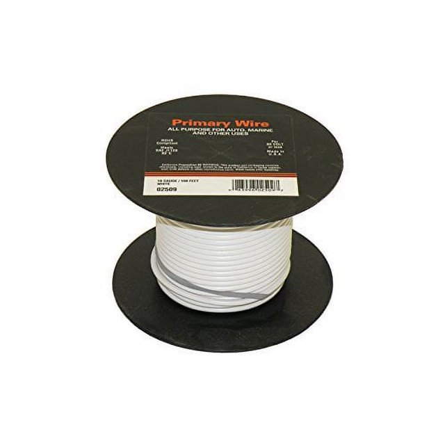 East Penn 02509 10 Gauge 100' White Spool - Walmart.com