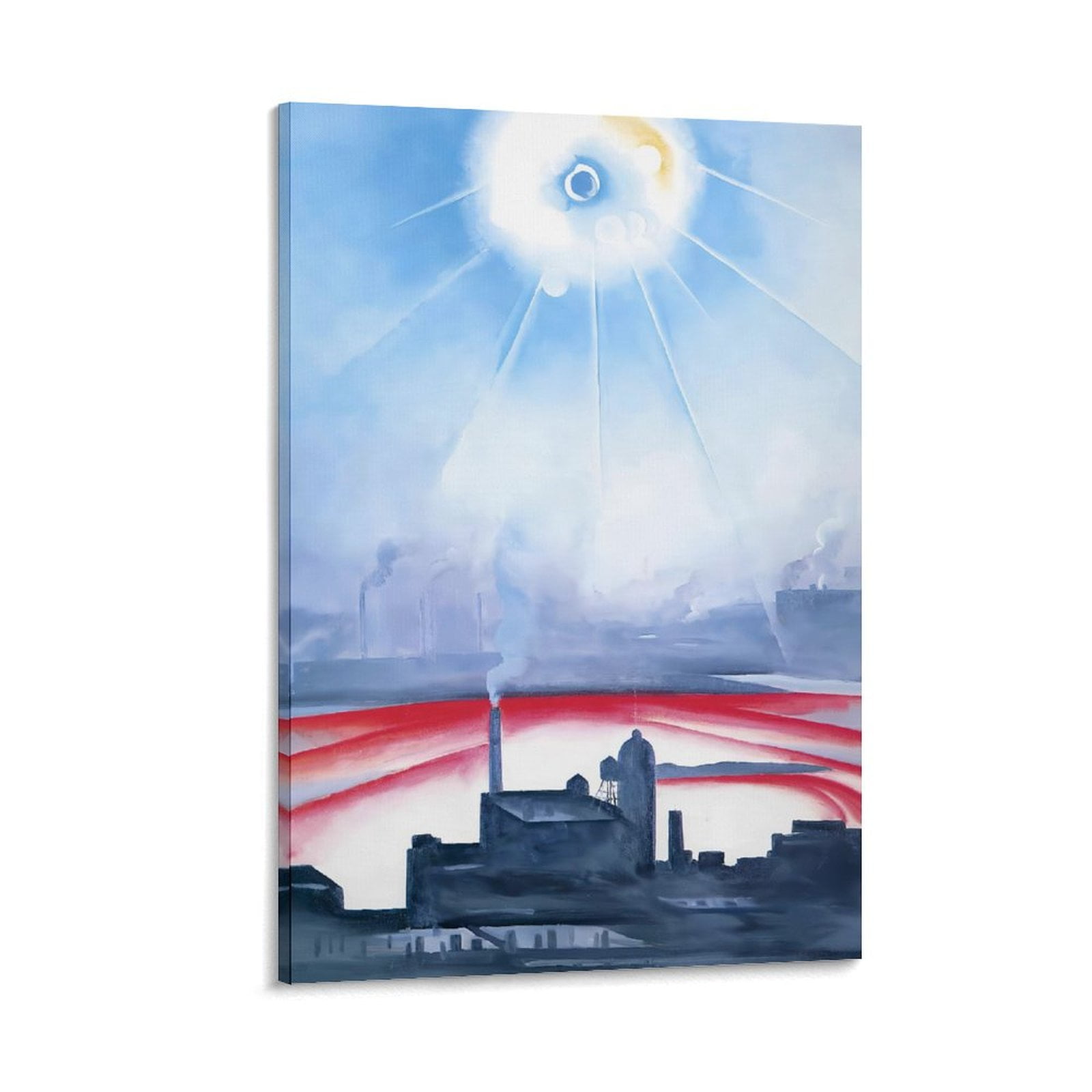 East River No 1 (1927) by Georgia OKeeffe Painting Poster Wall Art Poster Scroll Canvas Painting ...