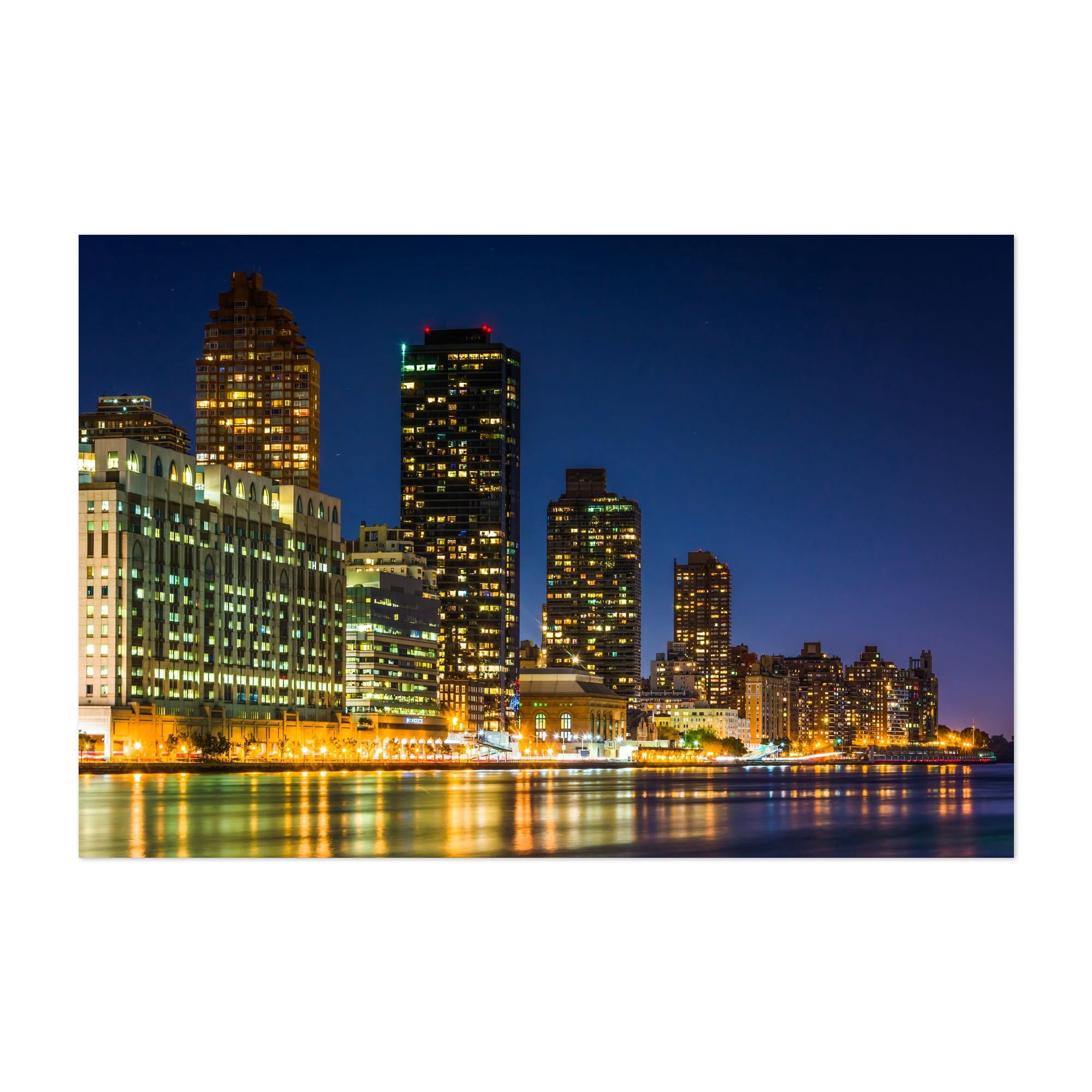 East Side 01 - Manhattan New York Photography Cityscape Night Sky ...