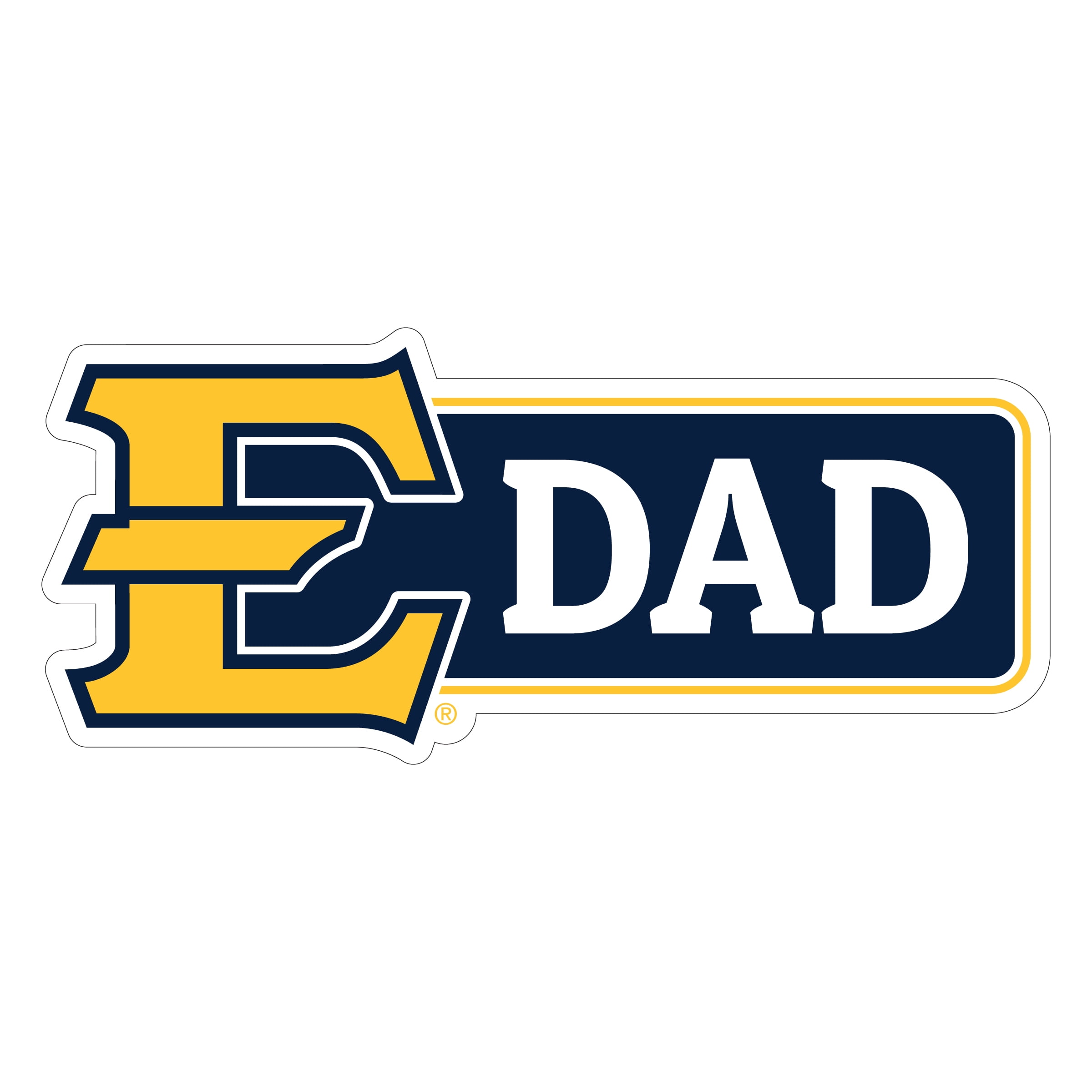 East Tennessee State University Proud Dad Die Cut Decal Officially ...