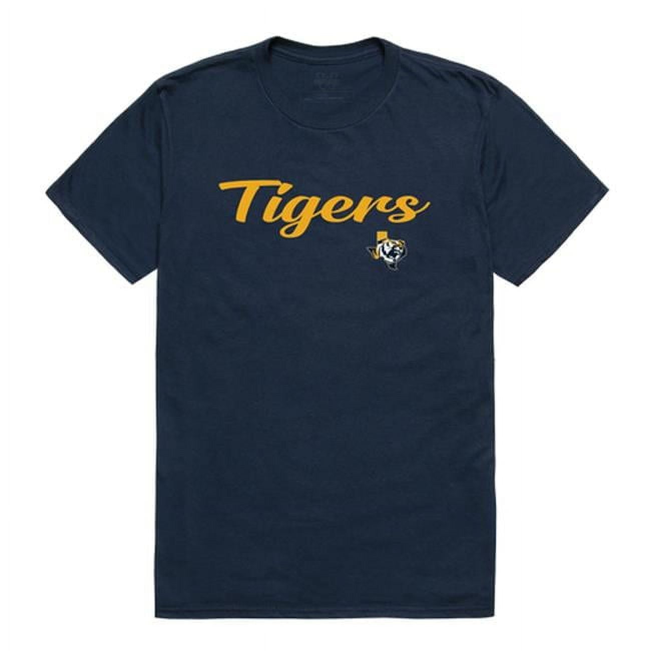 East Texas Baptist University Tigers Script T-Shirt, Navy - Extra Large ...