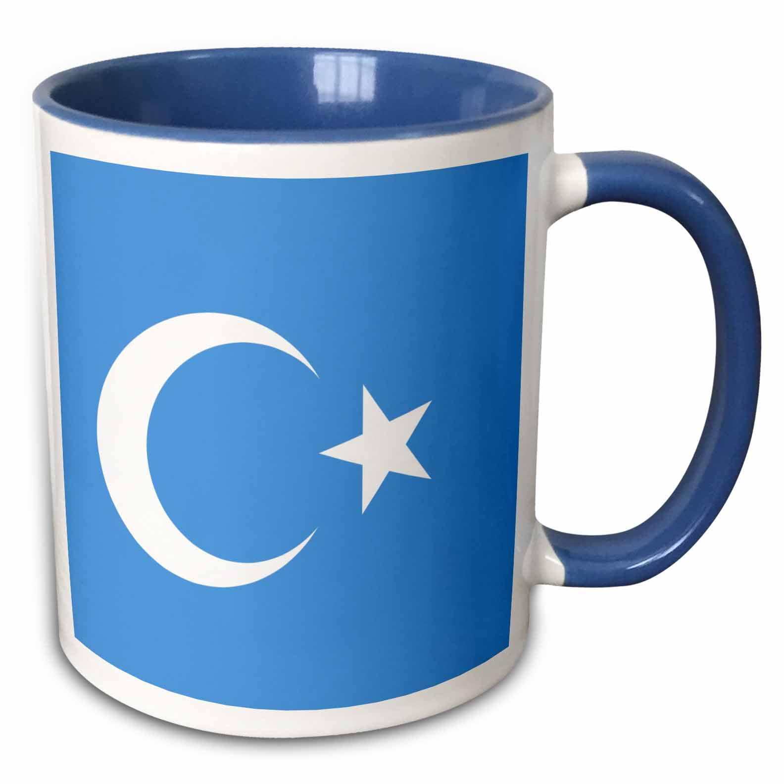 3drose, East Turkestan Flag - Kokbayraq - Kok Bayraq - Sky Blue with ...