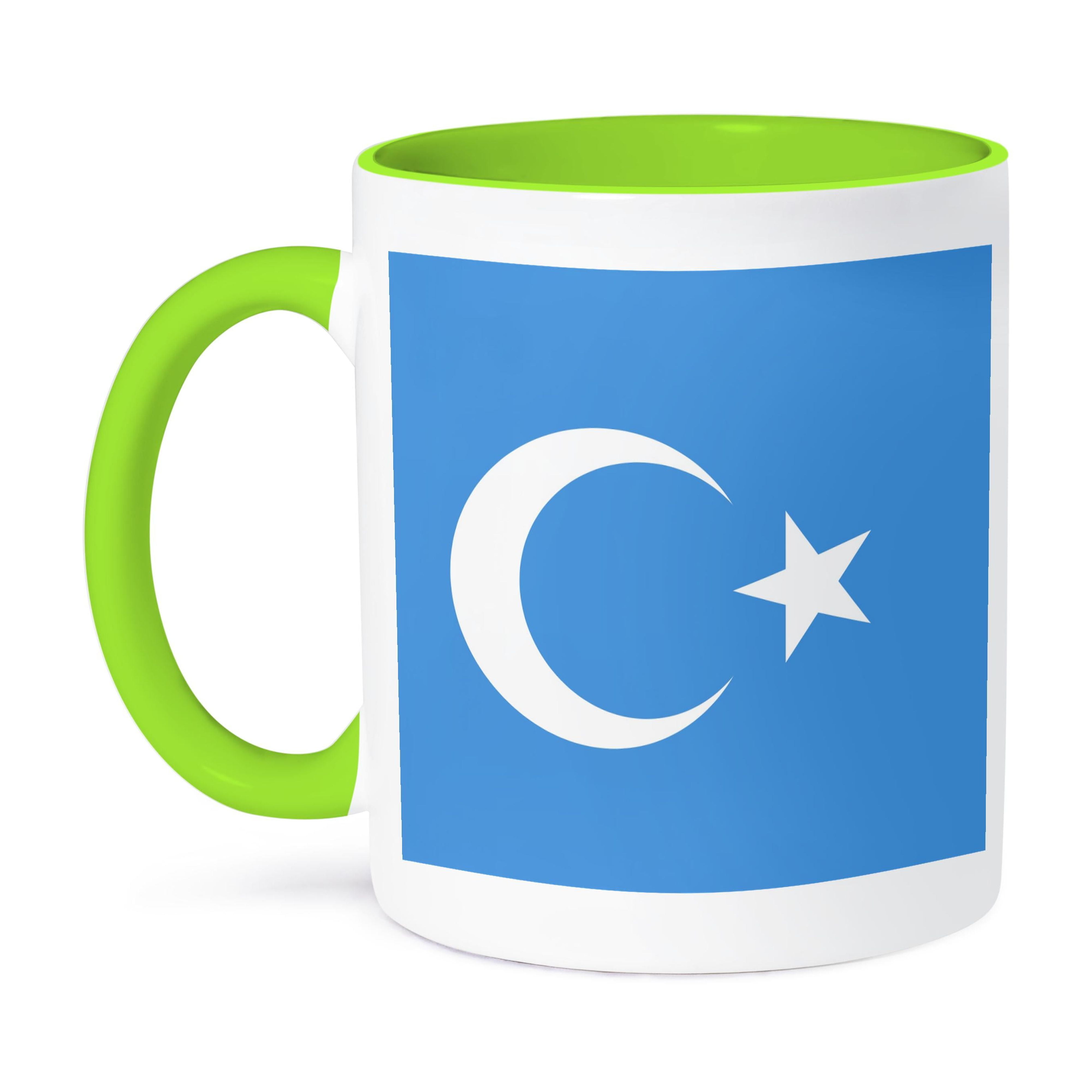 3dRose, East Turkestan flag - Kokbayraq - Kok Bayraq - Sky blue with ...