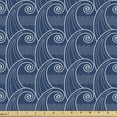 Ambesonne East Fabric by the Yard Upholstery, Japanese Art Sea Waves ...