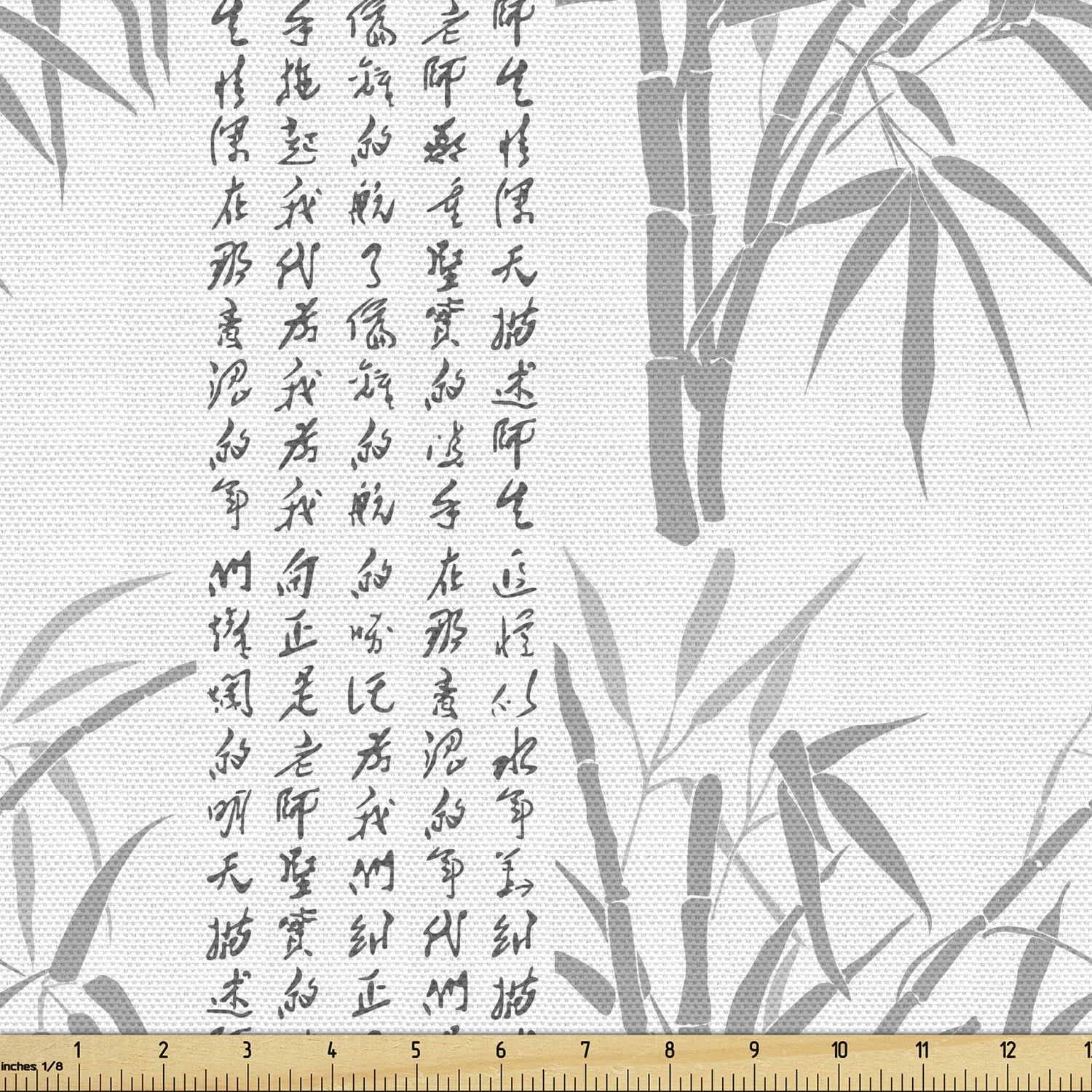 Ambesonne East Fabric by the Yard Upholstery, Traditional Calligraphy ...