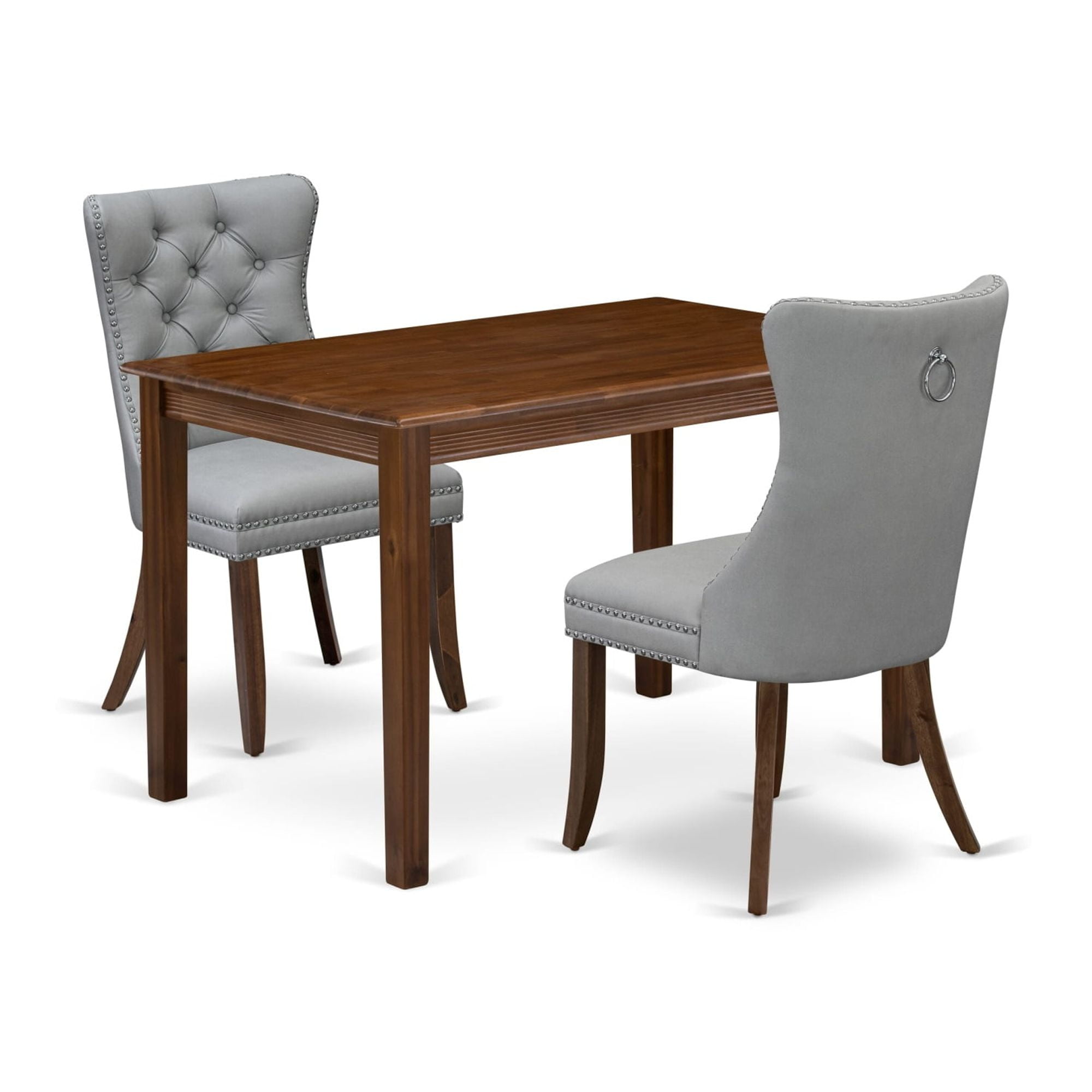 East West Furniture 3 Piece Dinette Set Contains a Rectangle Dining ...