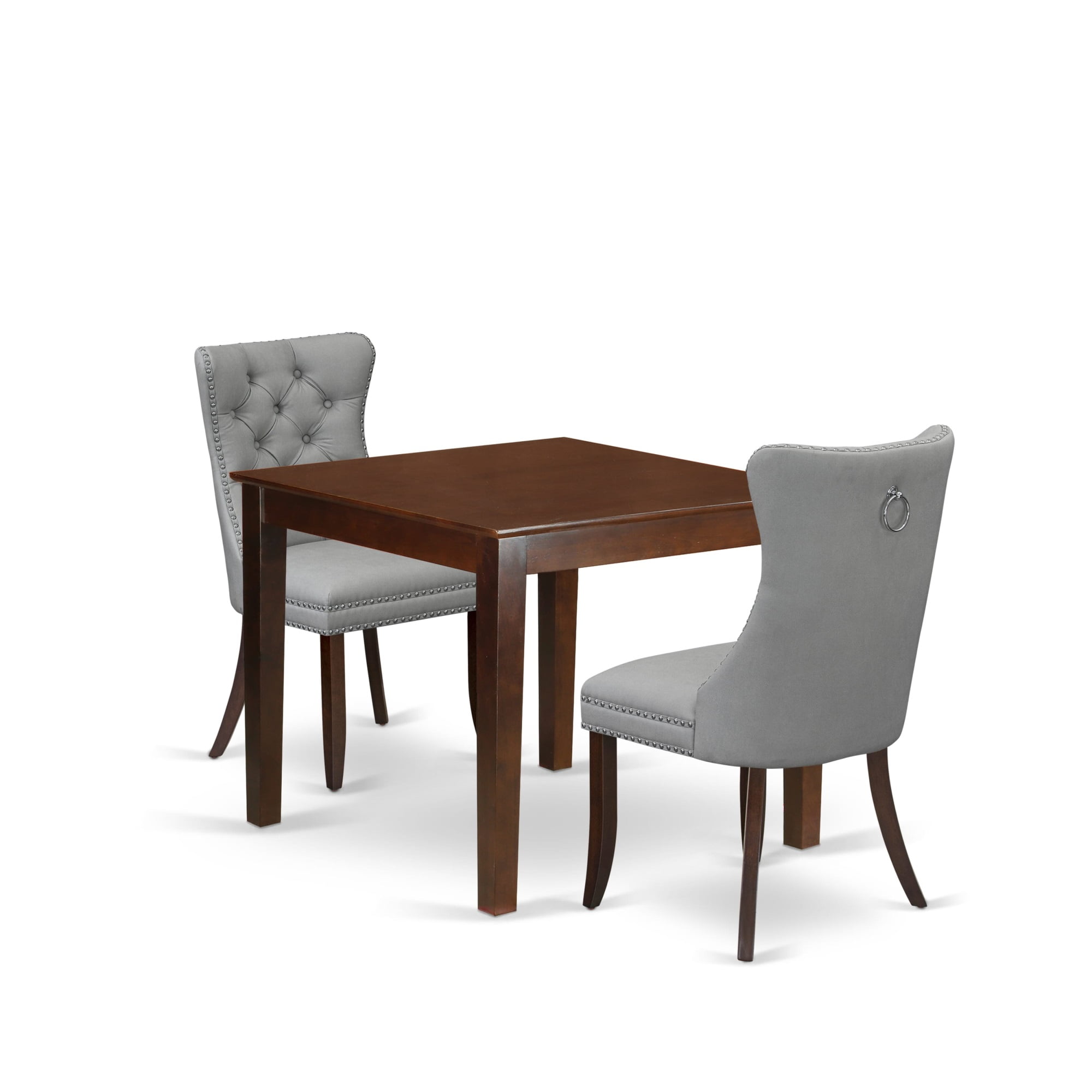East West Furniture 3 Piece Kitchen Table Set Contains a Square Modern ...