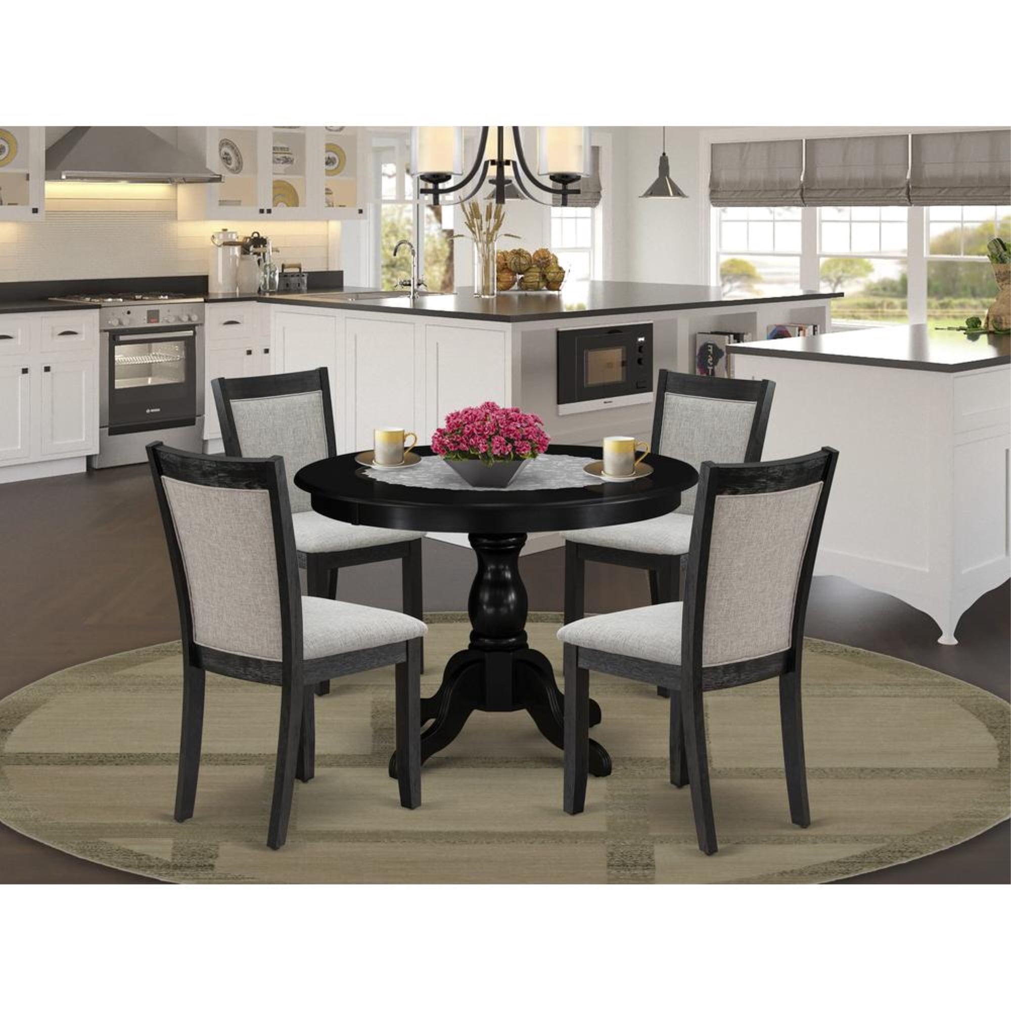 East West Furniture 5-Pc Dinette Set Includes a Modern Dining Room ...