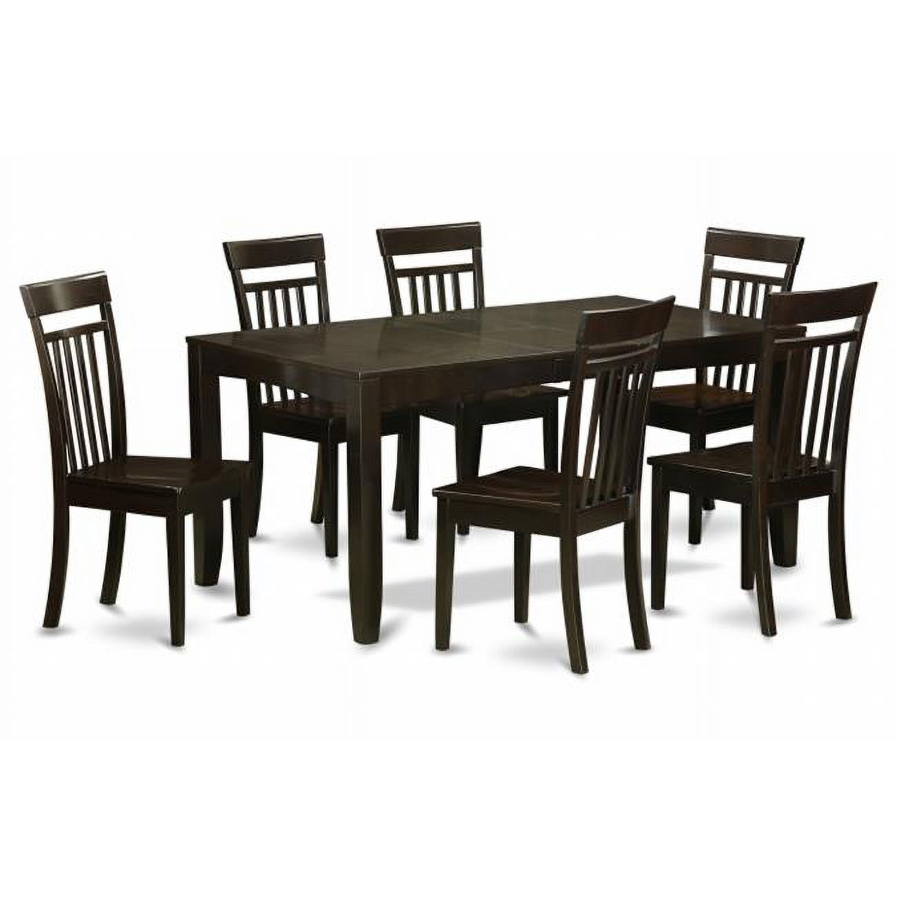East West Furniture 7-Pc Dining Room Table Set-Kitchen Tables With Leaf ...