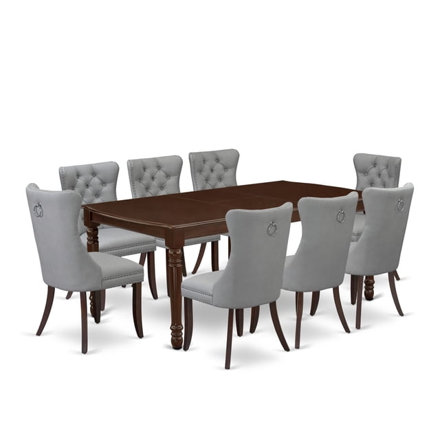 East West Furniture 9 Piece Dining Set - Walmart Business Supplies