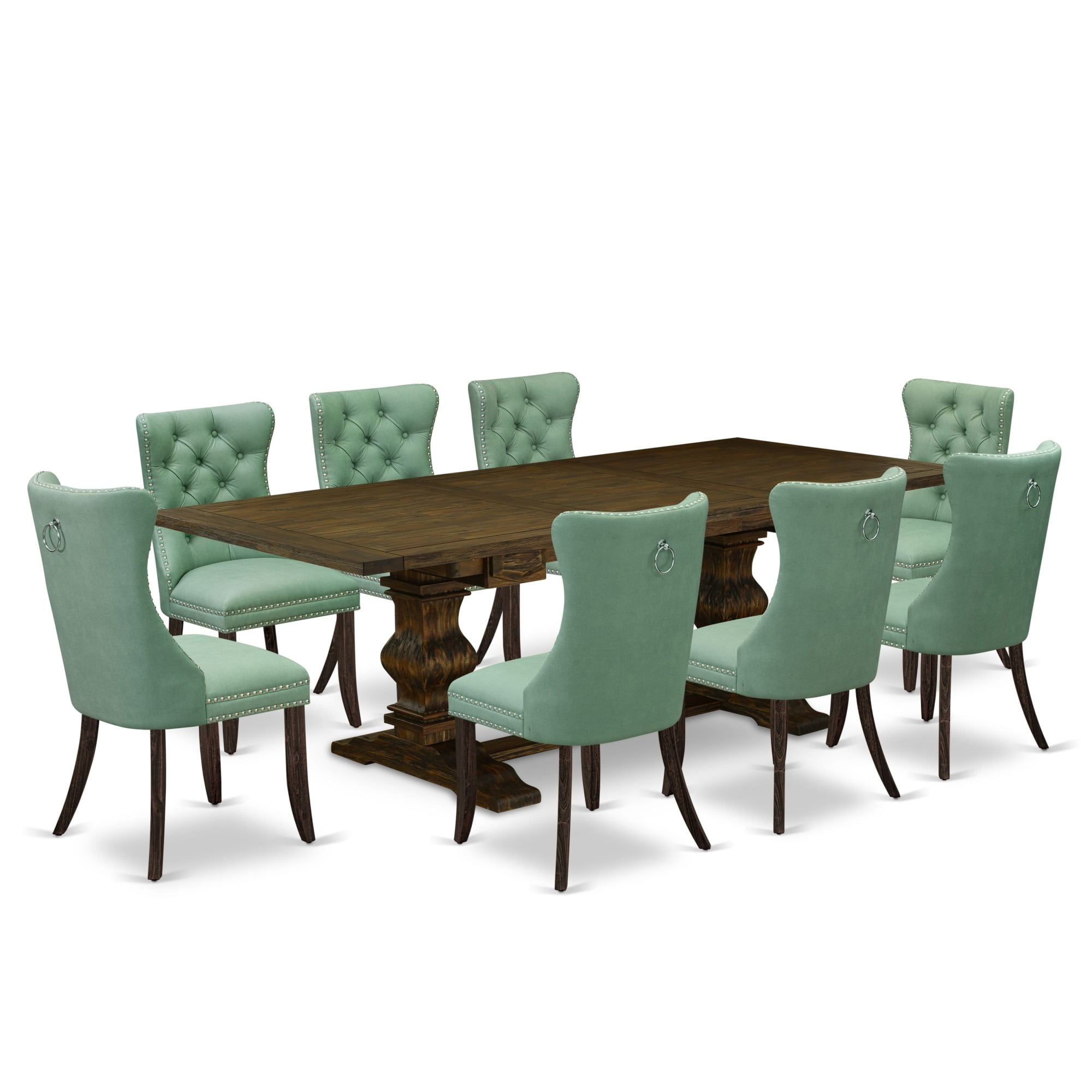 East West Furniture 9 Piece Kitchen Set - Walmart.com
