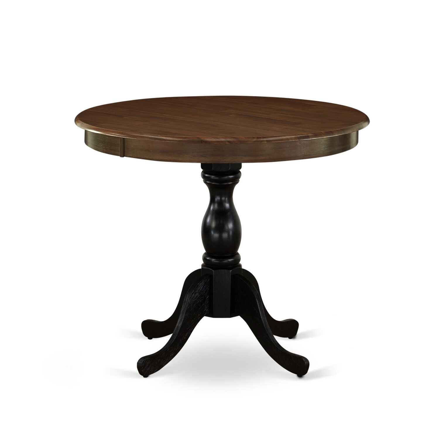 East West Furniture AMT-ABL-TP Antique 36" Round Dining Table for Small ...
