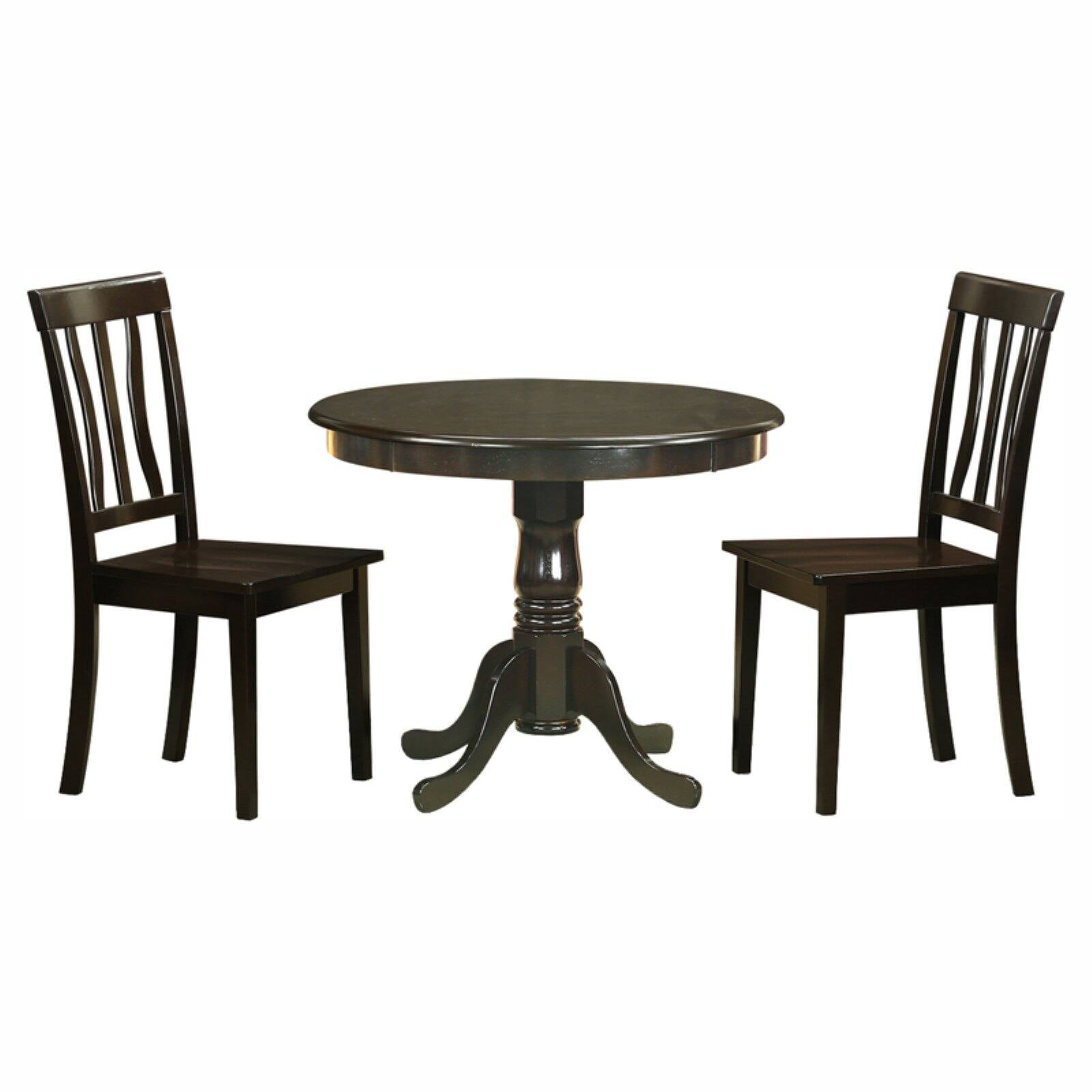 East West Furniture Antique 3-piece Traditional Wood Kitchen Set in ...