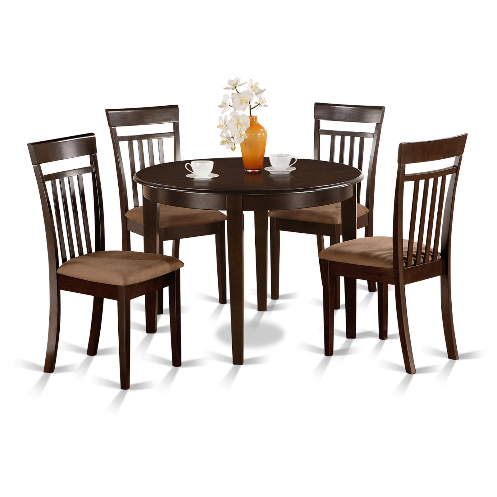 East West Furniture Boston 5-piece Traditional Wood Kitchen Set in ...