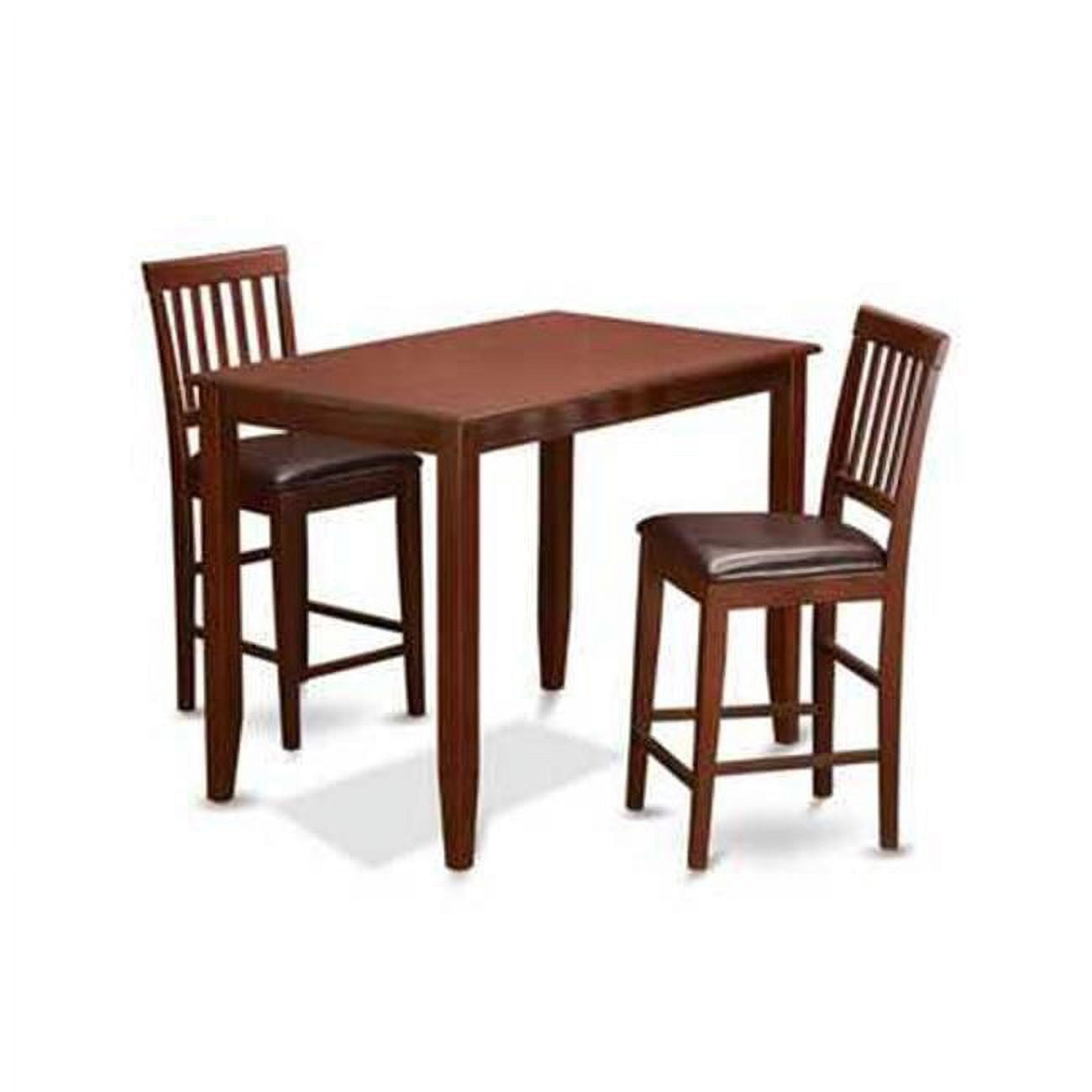 East West Furniture Buckland 3-piece Counter Height Kitchen Set in ...