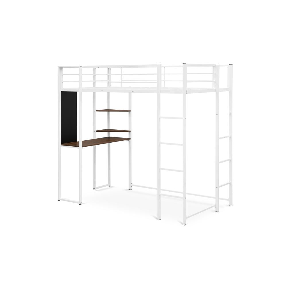 East West Furniture BUTLWHI Buckland Twin Loft Bed in powder coating ...