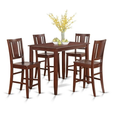 East West Furniture Buckland Counter Height Table, Black - Walmart.com